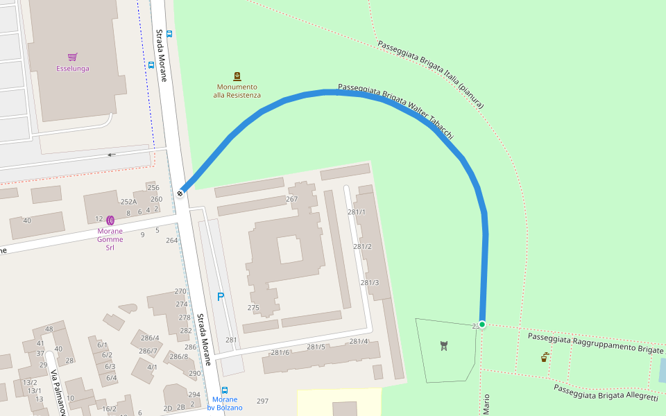 Walter Tabacchi Brigade Walk in Emilia-Romagna | Walking Map