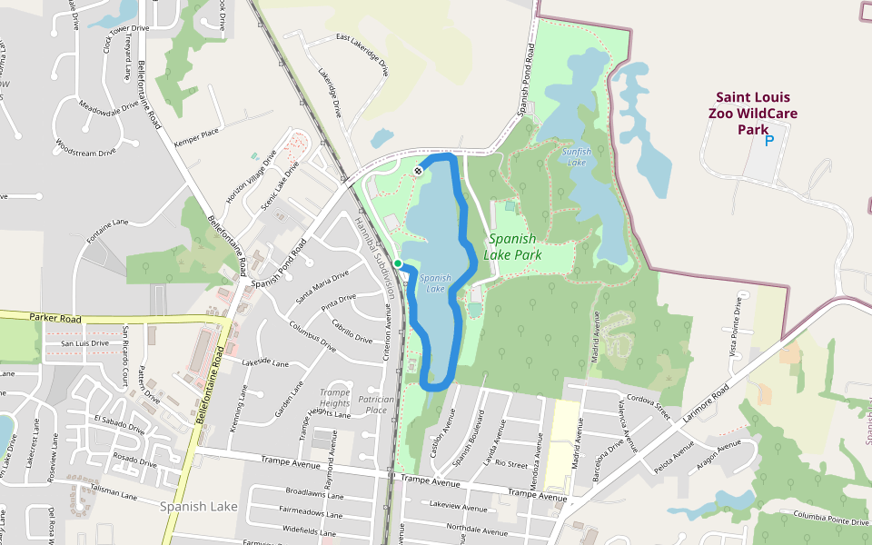 Lakeside Trail in Missouri | Walking Map