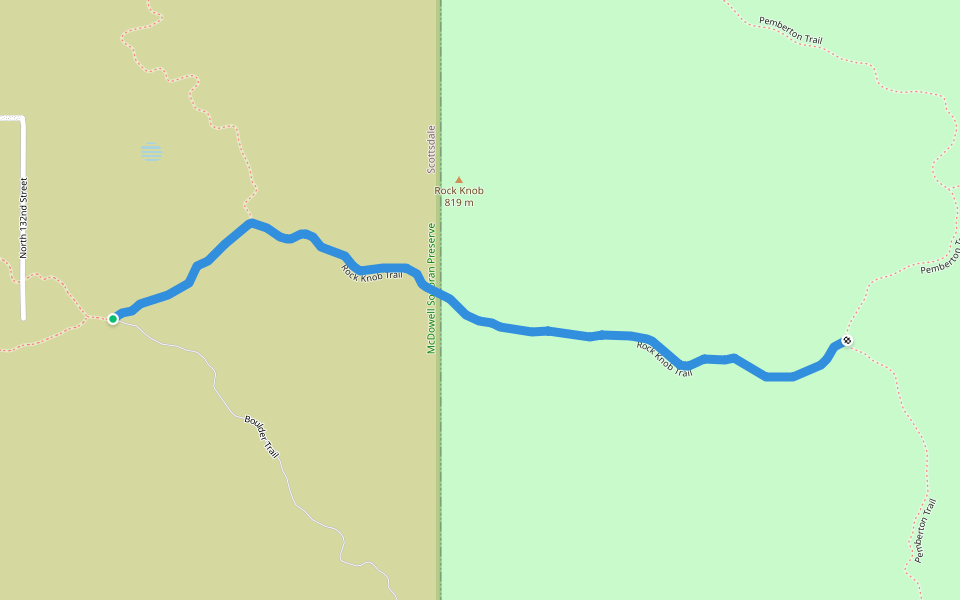 Rock Knob Trail in Arizona | Walking Map