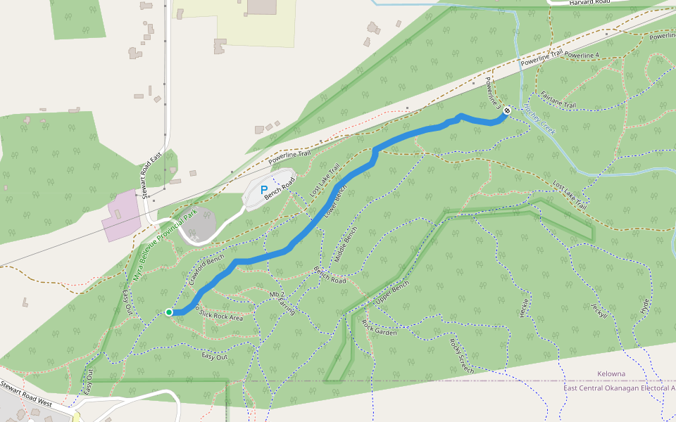 Lower Bench Hiking Trail - Kelowna, British Columbia | Pacer