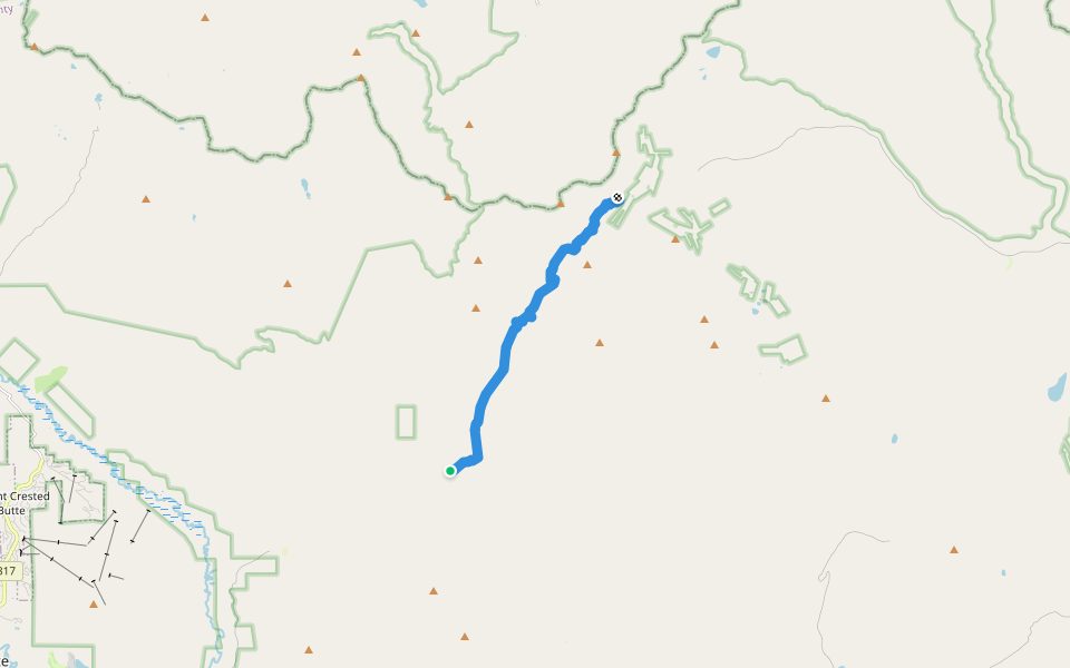 Brush Creek Trail 400 in Colorado | Walking Map