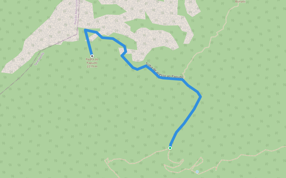 Access trail to Papudo | Walking Map