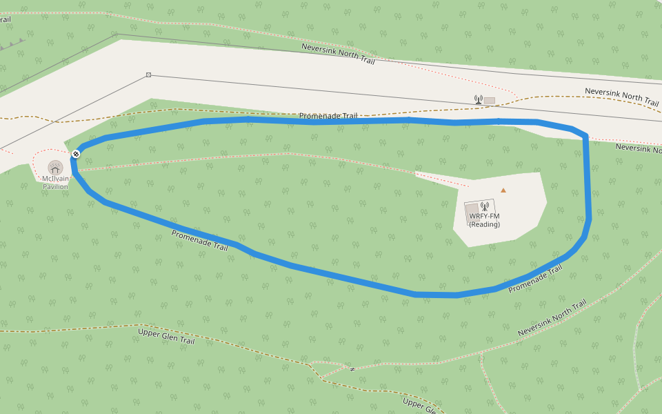 Promenade Trail in Pennsylvania | Walking Map