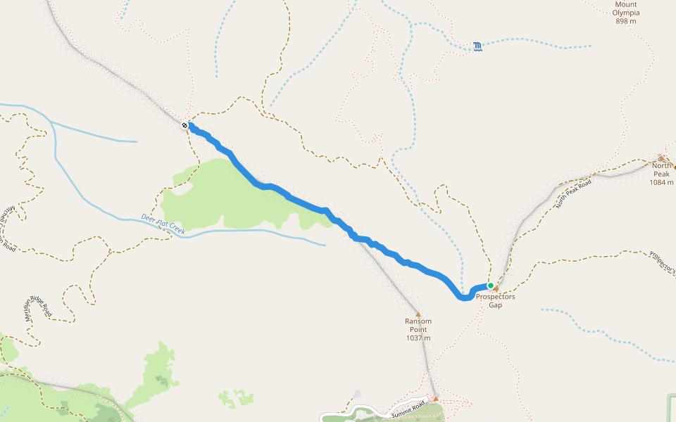 Bald Ridge Trail in California | Walking Map