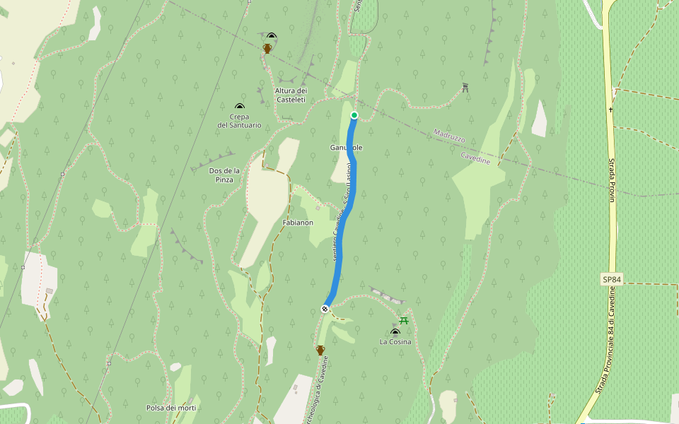 Cavedine path - S.Siro (Lasino) | Walking Map