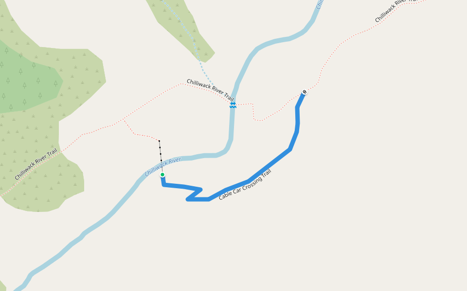 Cable Car Crossing Trail | Walking Map