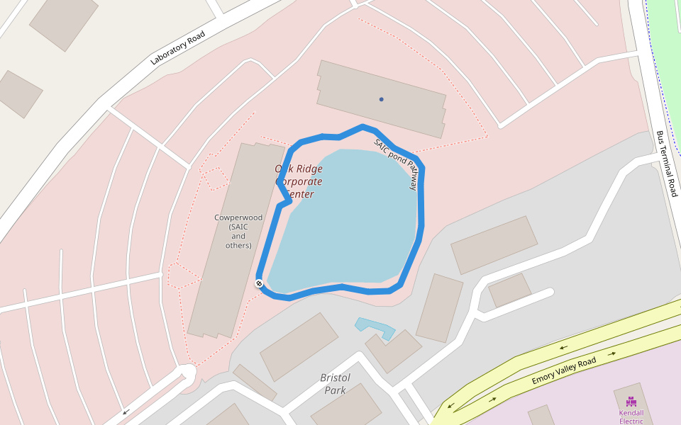 SAIC pond Pathway in Tennessee | Walking Map