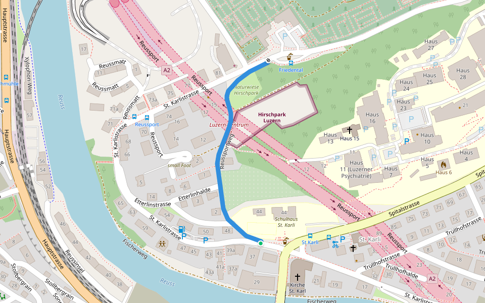 Reussportweg Hiking Trail - Luzern, Kanton Luzern | Pacer