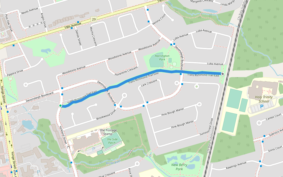 Trans Richmond Trail East in Ontario | Walking Map