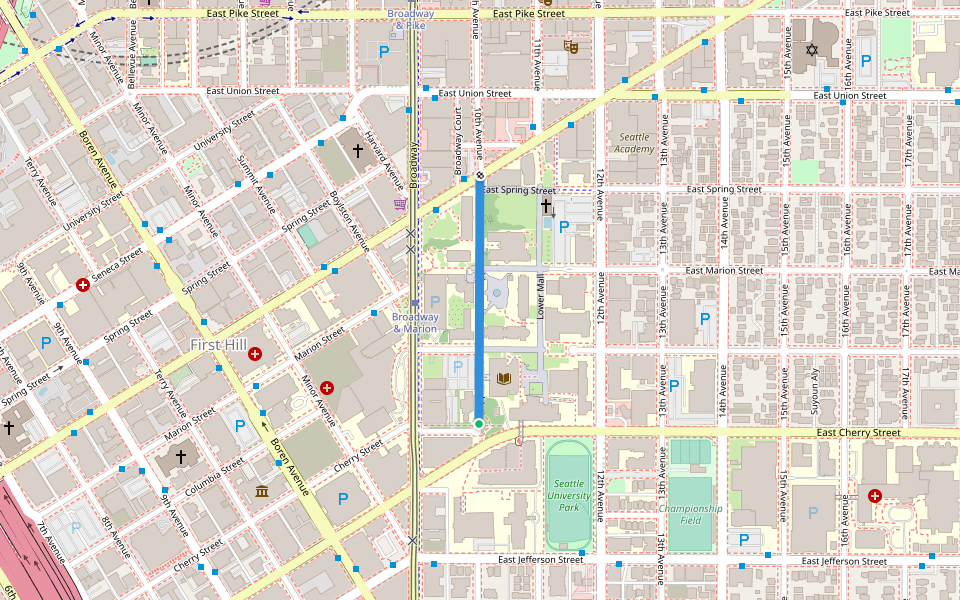 Upper Mall in Washington | Walking Map