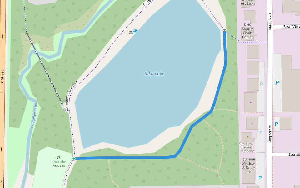 Campbell Creek Trail in Alaska | Walking Map