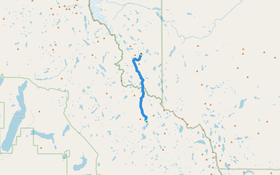 Hay Pass Trail in Wyoming | Walking Map