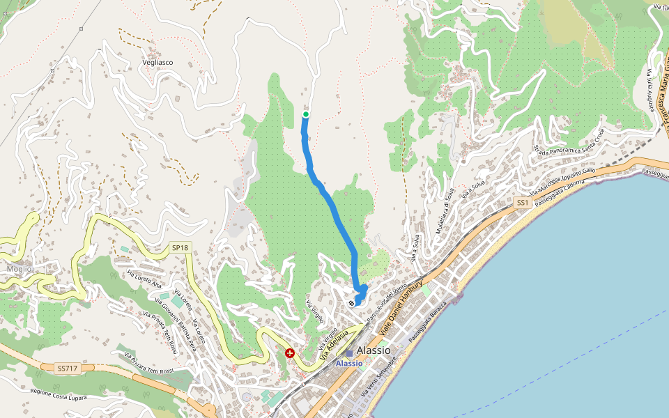 Palace mule track | Walking Map