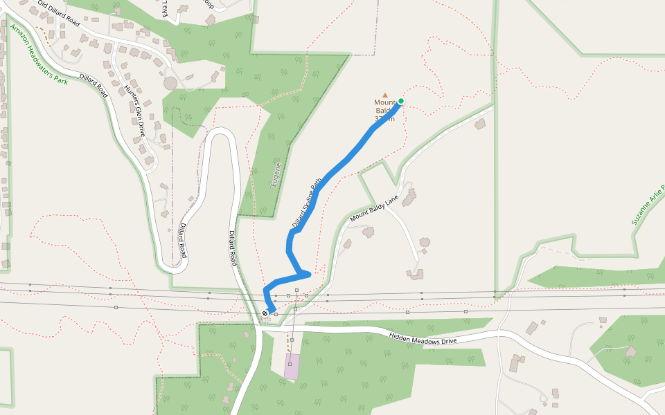 Dillard Skyline Path in Oregon | Walking Map