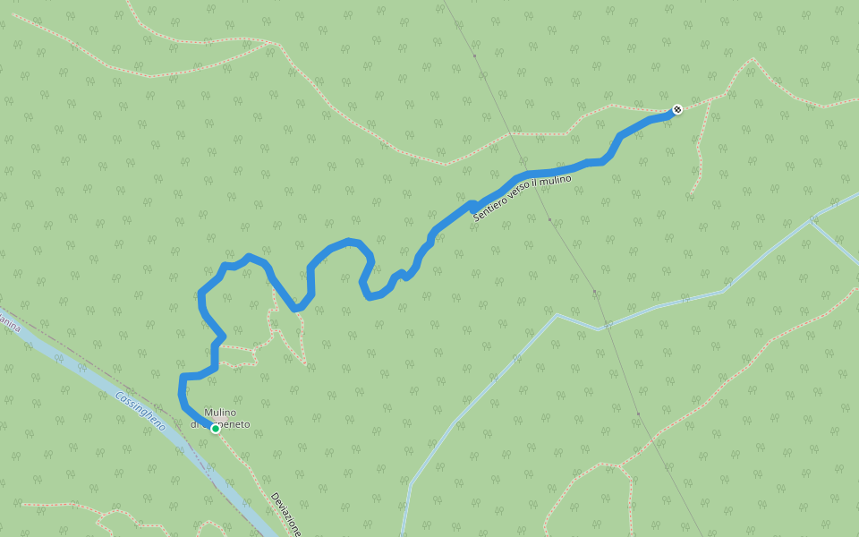 Path towards the mill | Walking Map