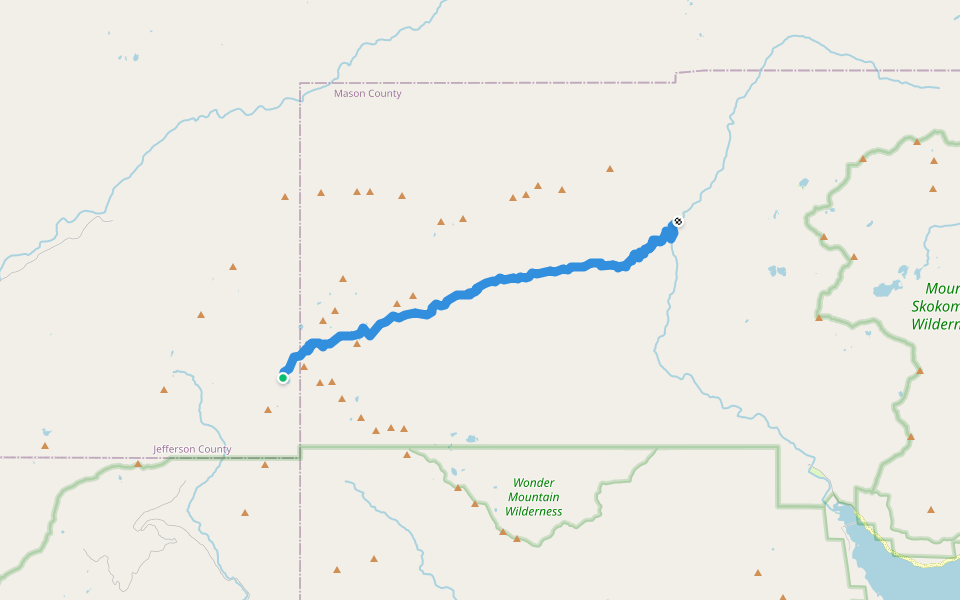 Six Ridge Primitive Trail | Walking Map