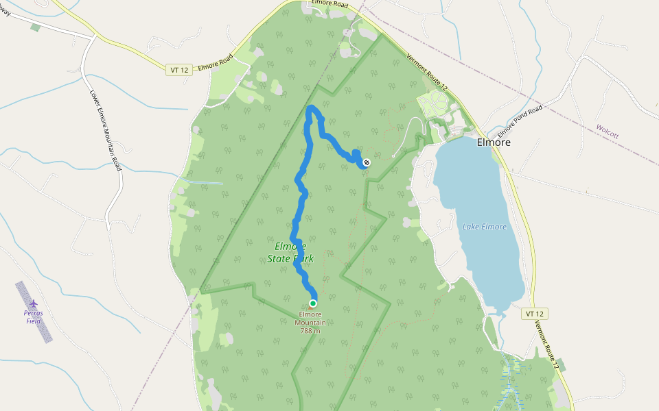 Ridge Trail in Vermont | Walking Map