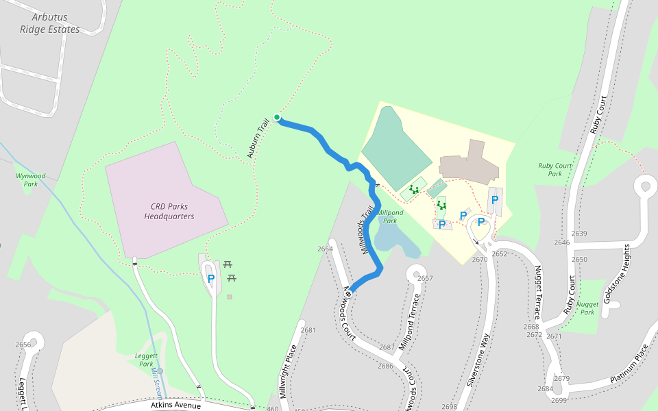 Millwoods Trail in British Columbia | Walking Map