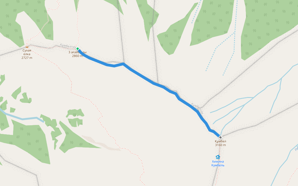 3 brothers - Kumbel in Almaty | Walking Map