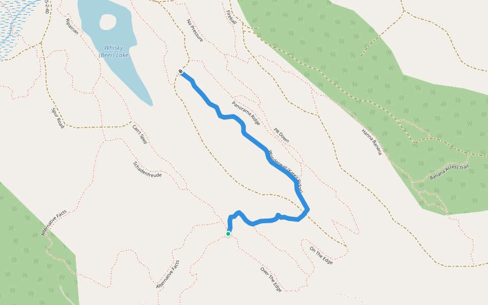 Wonderwall (Kate's Ridge) in British Columbia | Walking Map