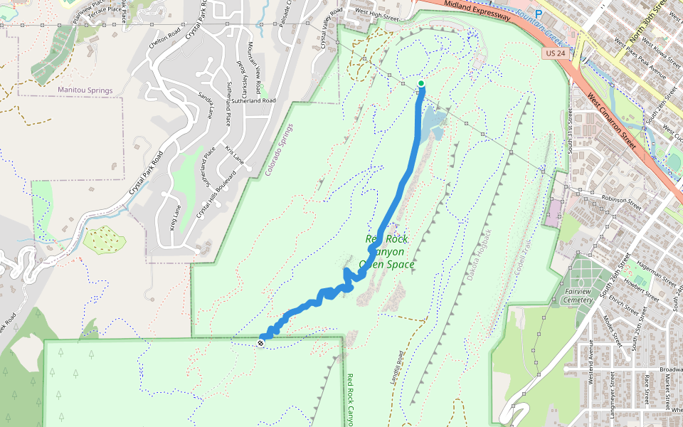 Greenlee Trail in Colorado | Walking Map