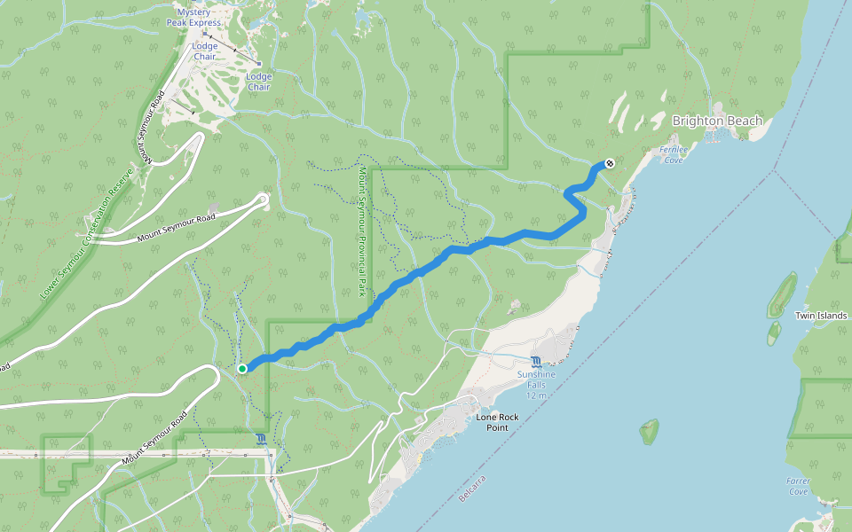 Old Elsay Lake Trail in British Columbia | Walking Map