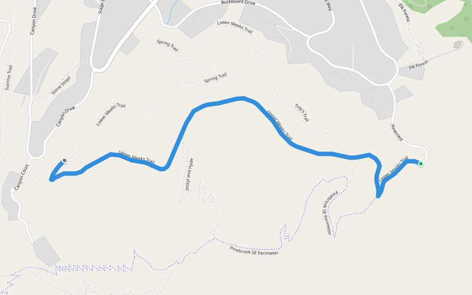 Upper Meeks Trail in Utah | Walking Map