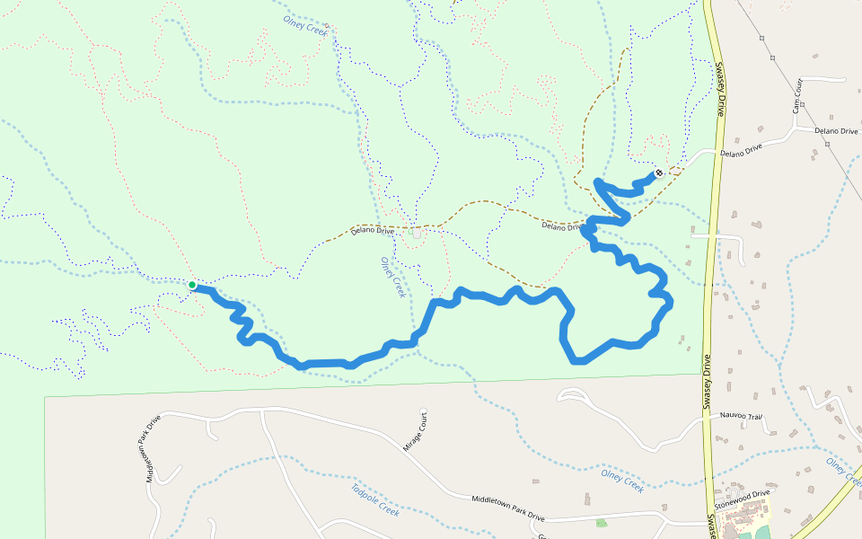 Lower Mule Mountain in California | Walking Map