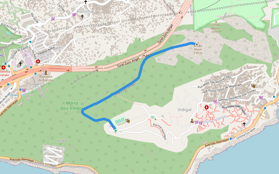 Two Brothers Trail in Rio de Janeiro | Walking Map