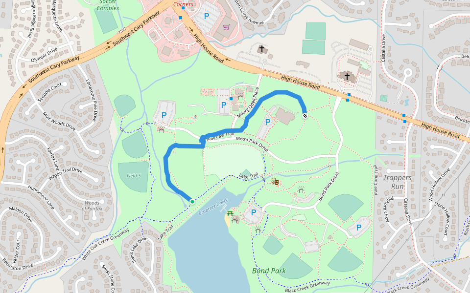 Paw Paw Trail in North Carolina | Walking Map