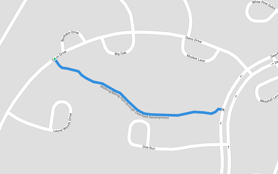 Walking/Biking Path through Deerfield Development in Pennsylvania ...