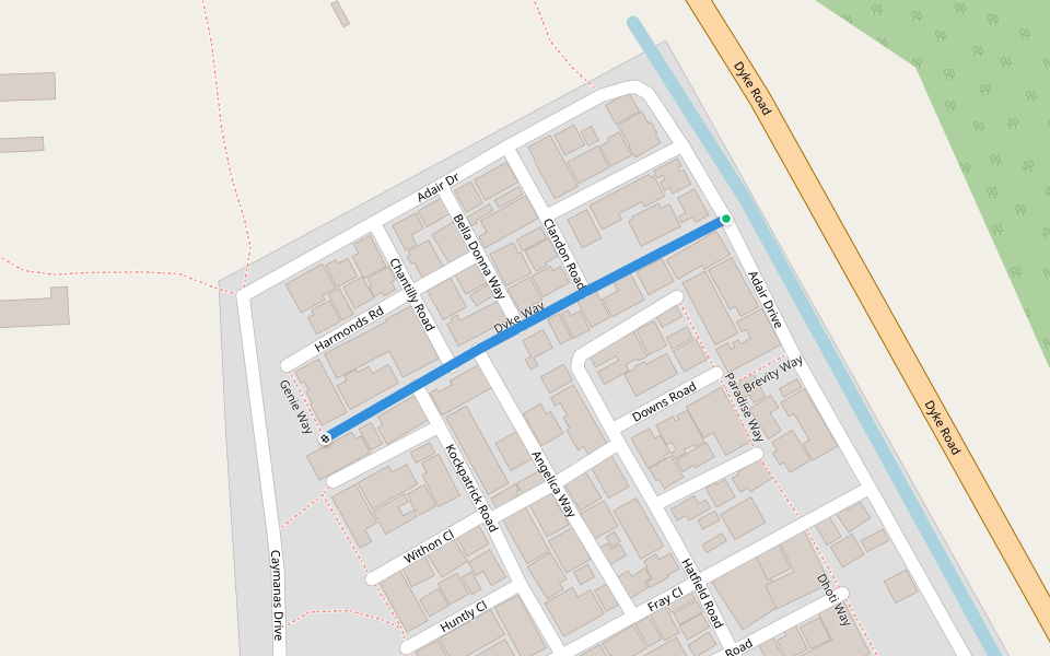 Dyke Way in St. Catherine Parish | Walking Map