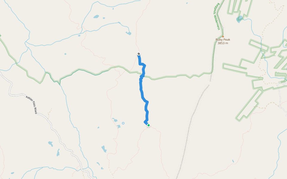 Irwin Trail 837 in Colorado | Walking Map