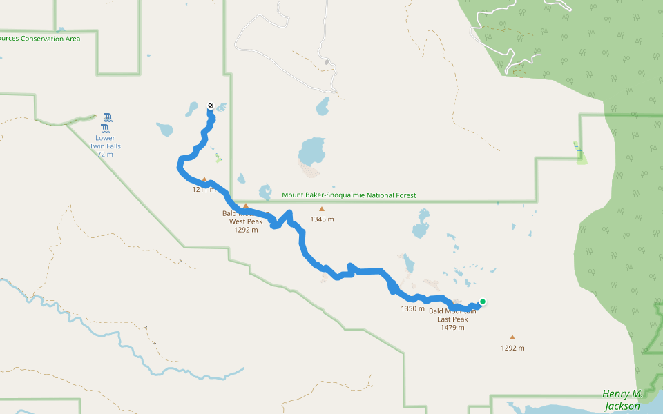 Bald Mountain Ridge Trail Hiking - Granite Falls, Washington | Pacer