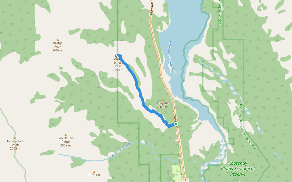 Mount Ernest Ross Route Hiking Trail - Nordegg, Alberta | Pacer