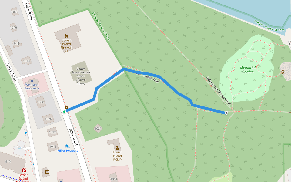 Maple Shared-Trail in British Columbia | Walking Map