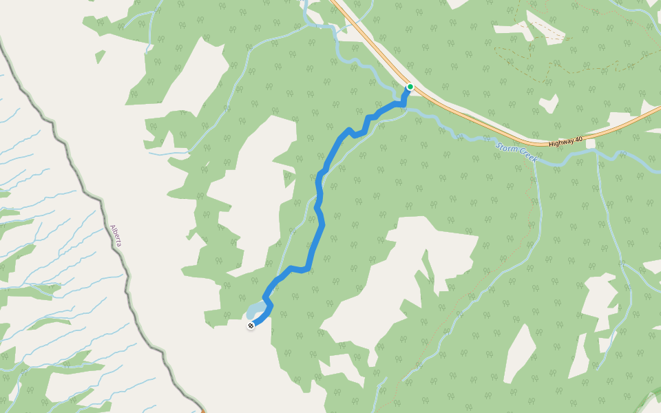 Running Rain Lake Trail in Alberta | Walking Map