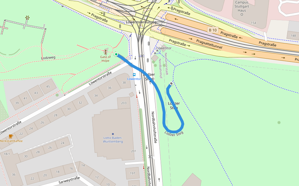Lodzer Steg in Baden-Württemberg | Walking Map