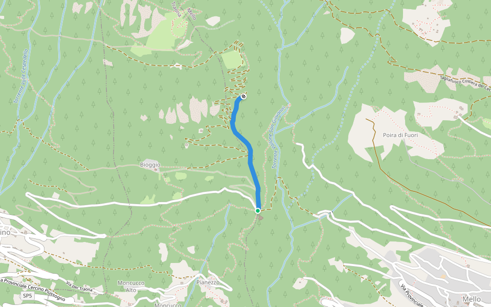 Path to Prati Aragno | Walking Map