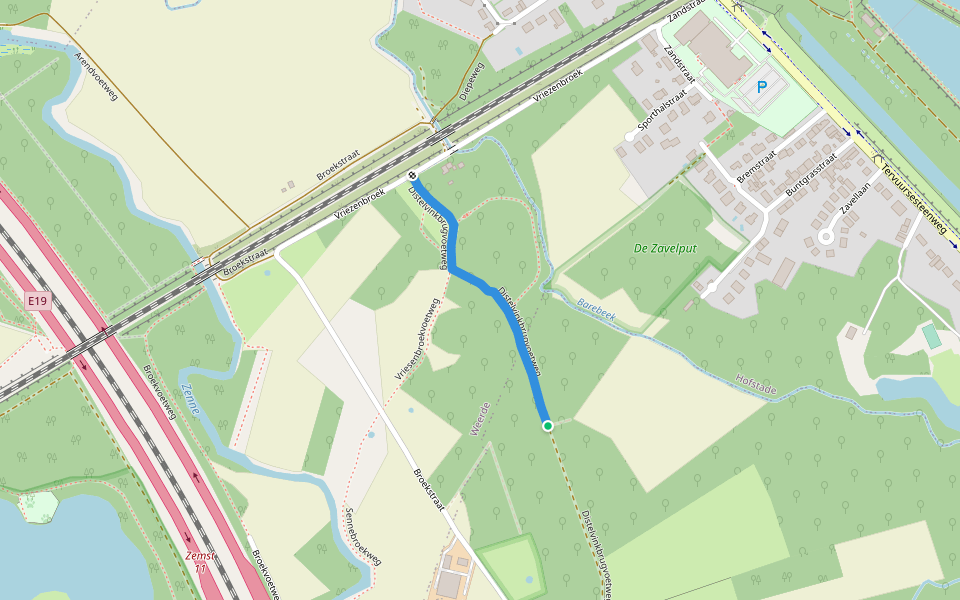 Distelvinkbrugvoetweg Walking And Running Trail - Zemst, Vlaams Gewest ...