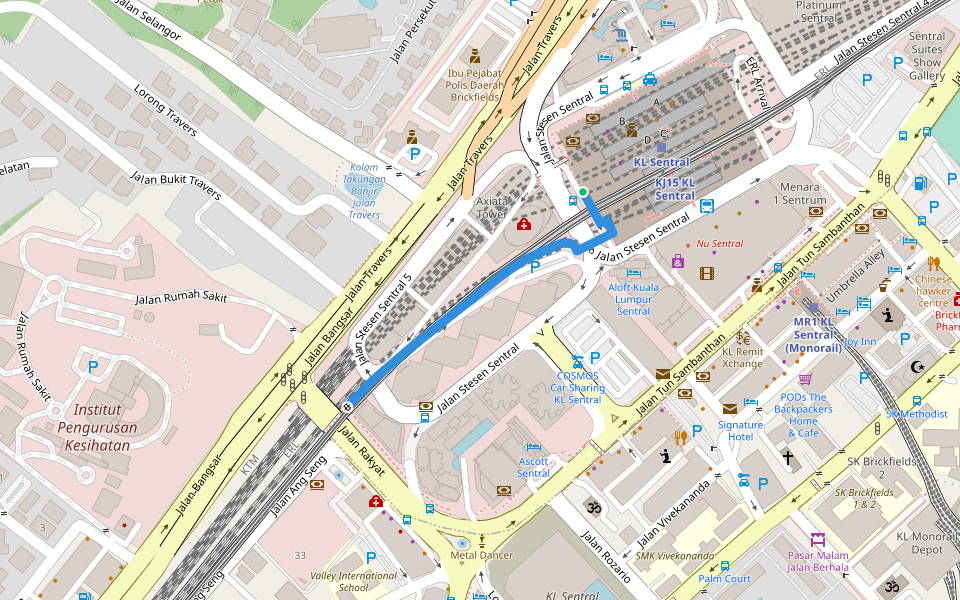 1 Sentral to KL Sentral Glass-Sheltered Pedestrian Corridor in Wilayah ...