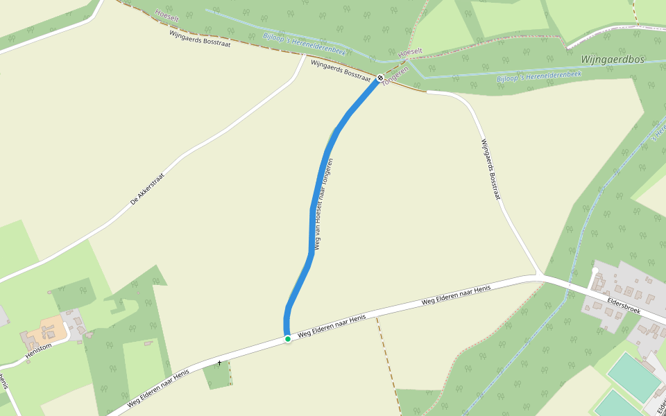 Weg van Hoeselt naar Tongeren in Vlaams Gewest | Walking Map