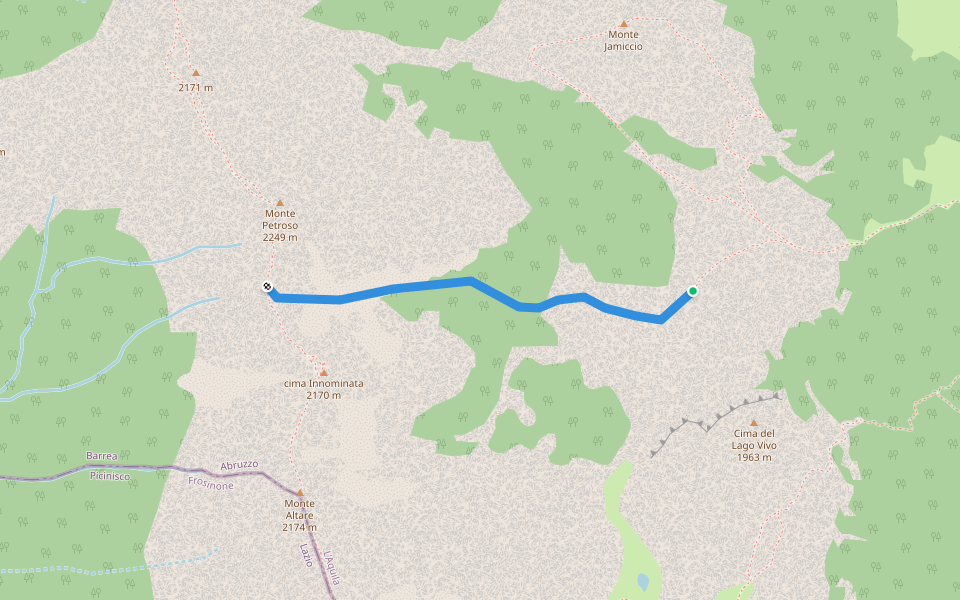 Difficult unmarked trail Walking and Running - Abruzzo | Pacer