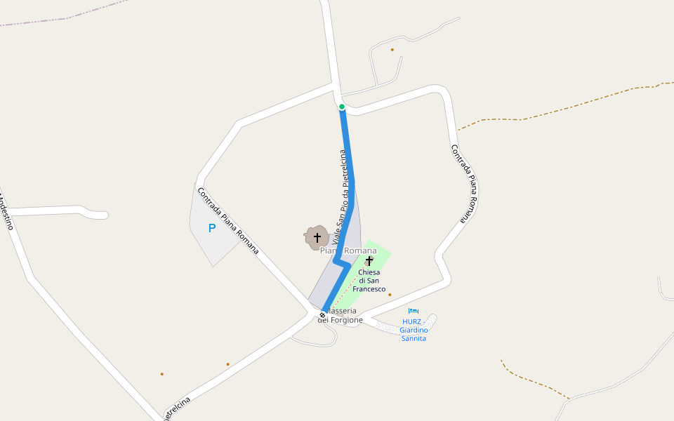 Viale San Pio da Pietrelcina | Walking Map