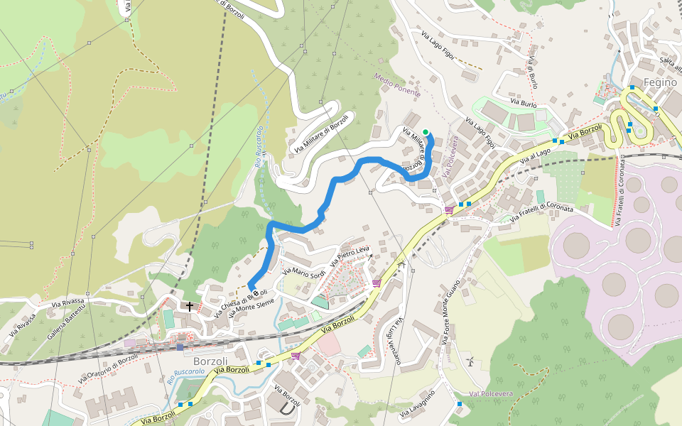 Via Cristo di Marmo in Liguria | Walking Map