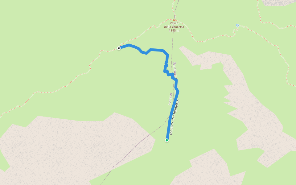 Unmarked path | Walking Map