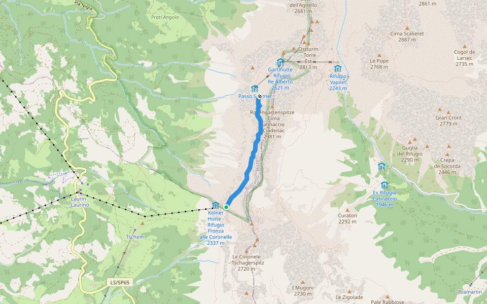 Santner via ferrata - Ferrata Passo Santner | Walking Map
