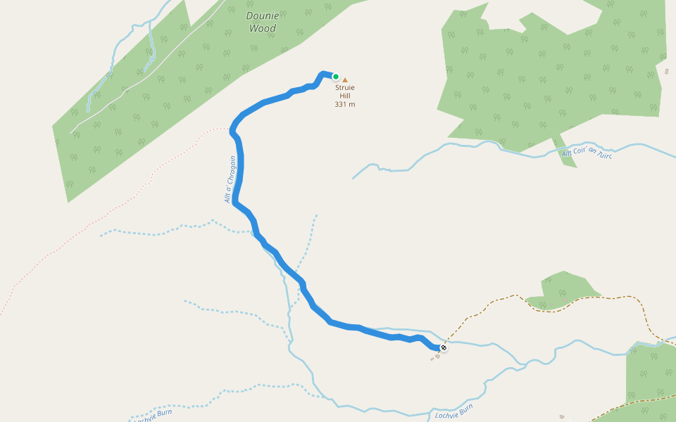Struie Hill Mast Path | Walking Map