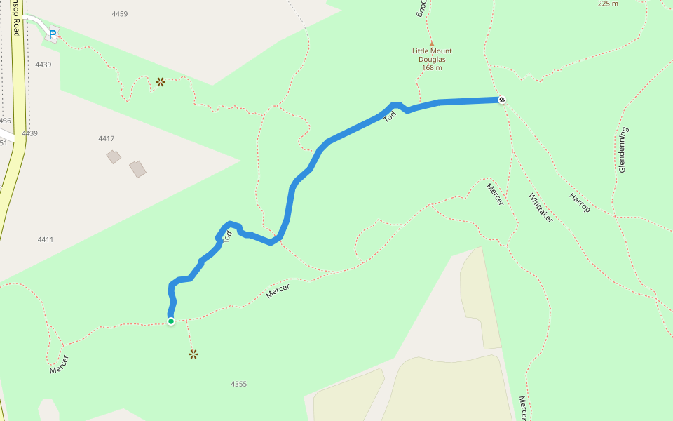 Tod in British Columbia | Walking Map