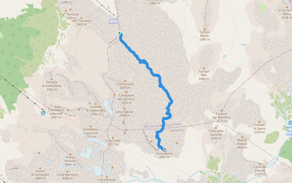 Path to Cima Roma Hiking Trail - Trentino-Alto Adige | Pacer